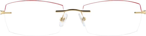 Silver Classic Rectangle Rimless Eyeglasses - Smart