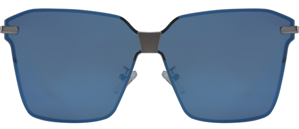 Copper Thin Metal Cat-Eye Mirrored Polarized Sunglasses with Blue Non ...