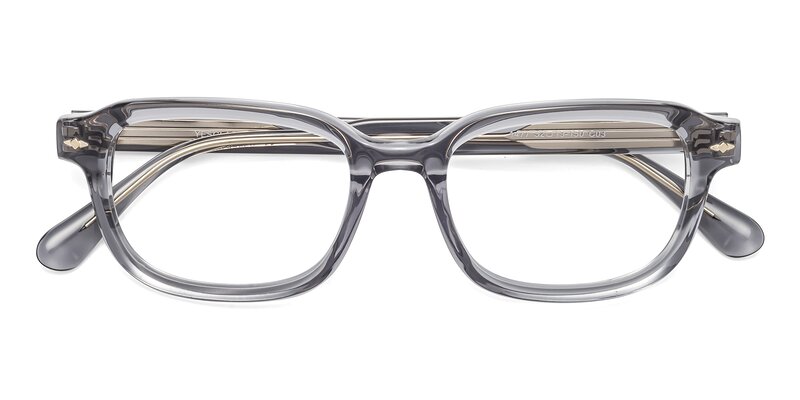 Tortoise Horn-Rimmed Hipster Rectangle Eyeglasses - Couch