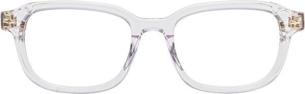 Clear Classic Acetate Rectangle Blue Light Glasses - 1477