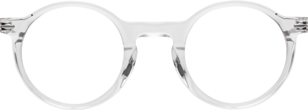 Clear/Tortoise Keyhole Bridge Retro-Vintage Round Eyeglasses - Marga