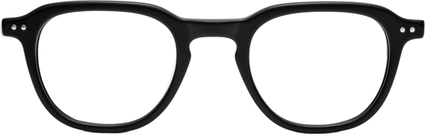 Black Keyhole Bridge Retro-Vintage Acetate Eyeglasses - 1484