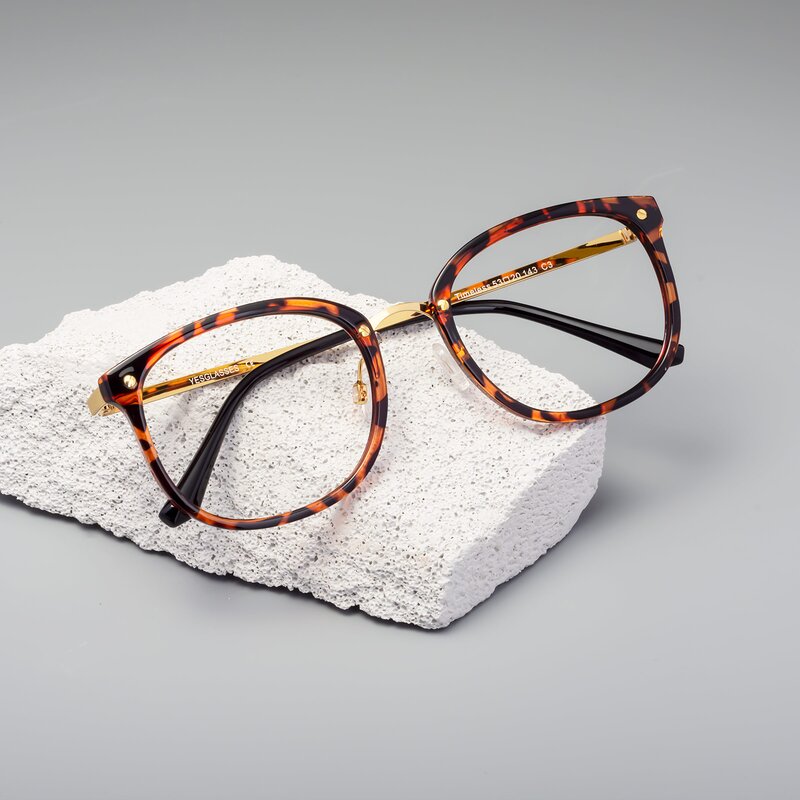 Tortoise / Golden Grandpa Oversized Butterfly Eyeglasses - Timeless