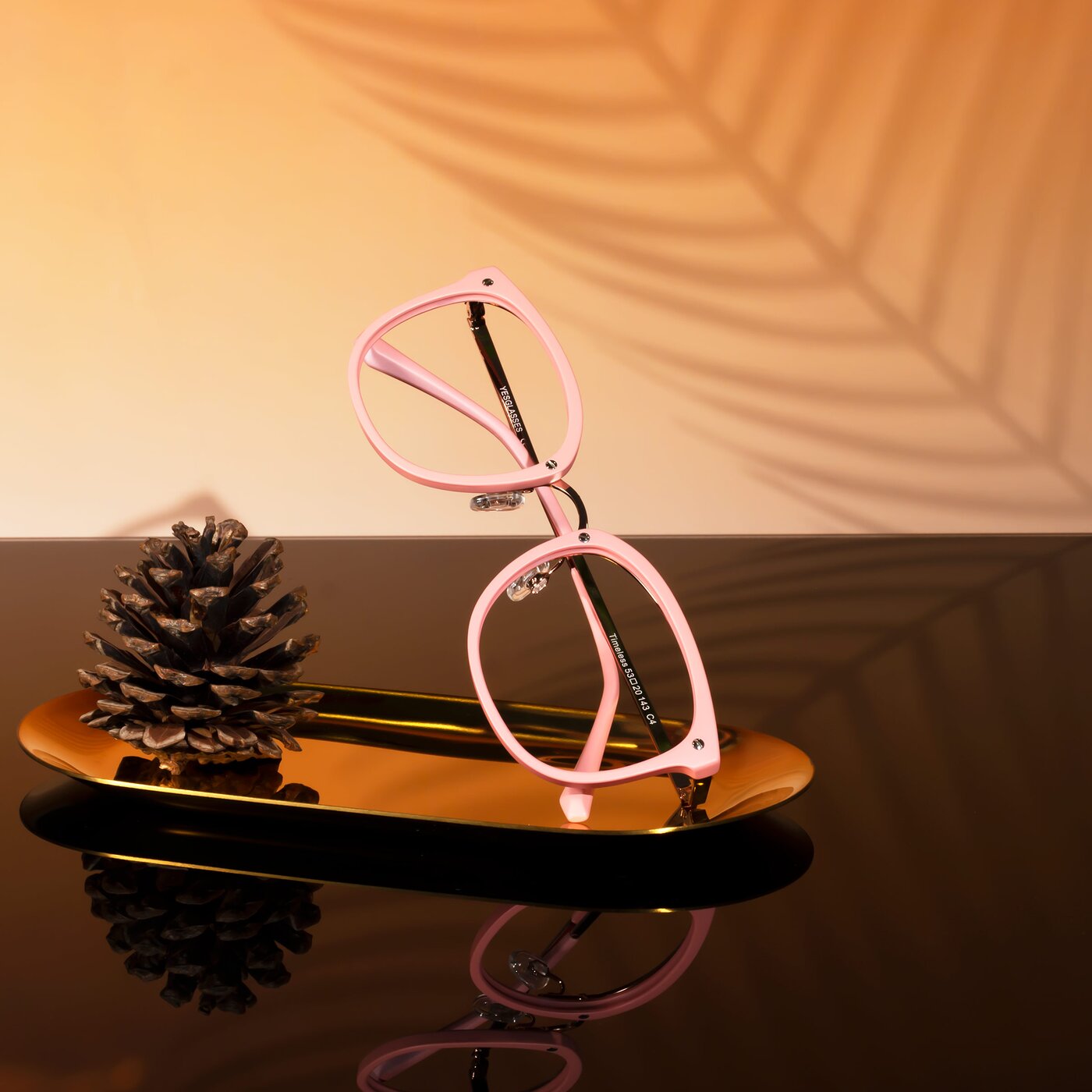 Pink Grandpa Oversized Butterfly Eyeglasses - Timeless