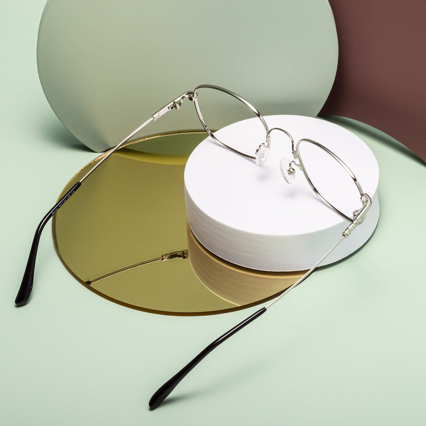 Silver Classic Flexible Metal Eyeglasses - Roots