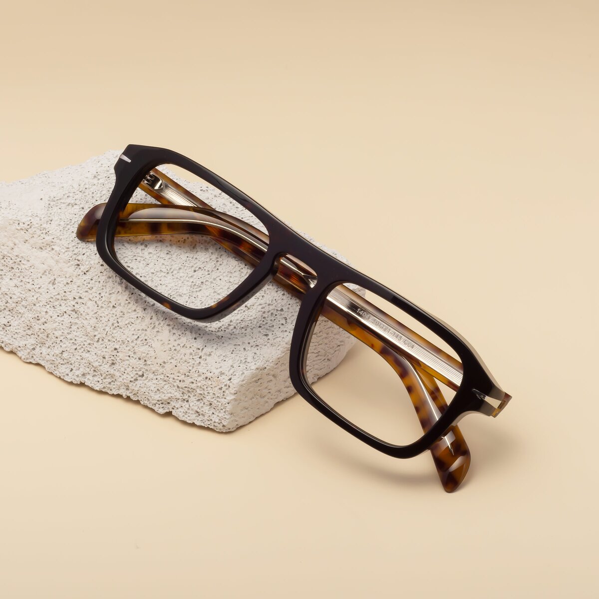 Tortoise Retro-Vintage Acetate Rectangle Blue Light Glasses - Evette