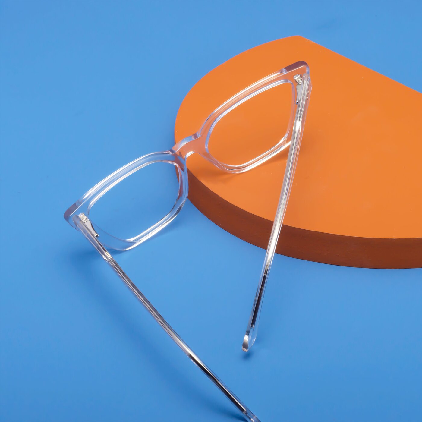 Clear Retro-Vintage Acetate Cat-Eye Reading Glasses - Bowtie