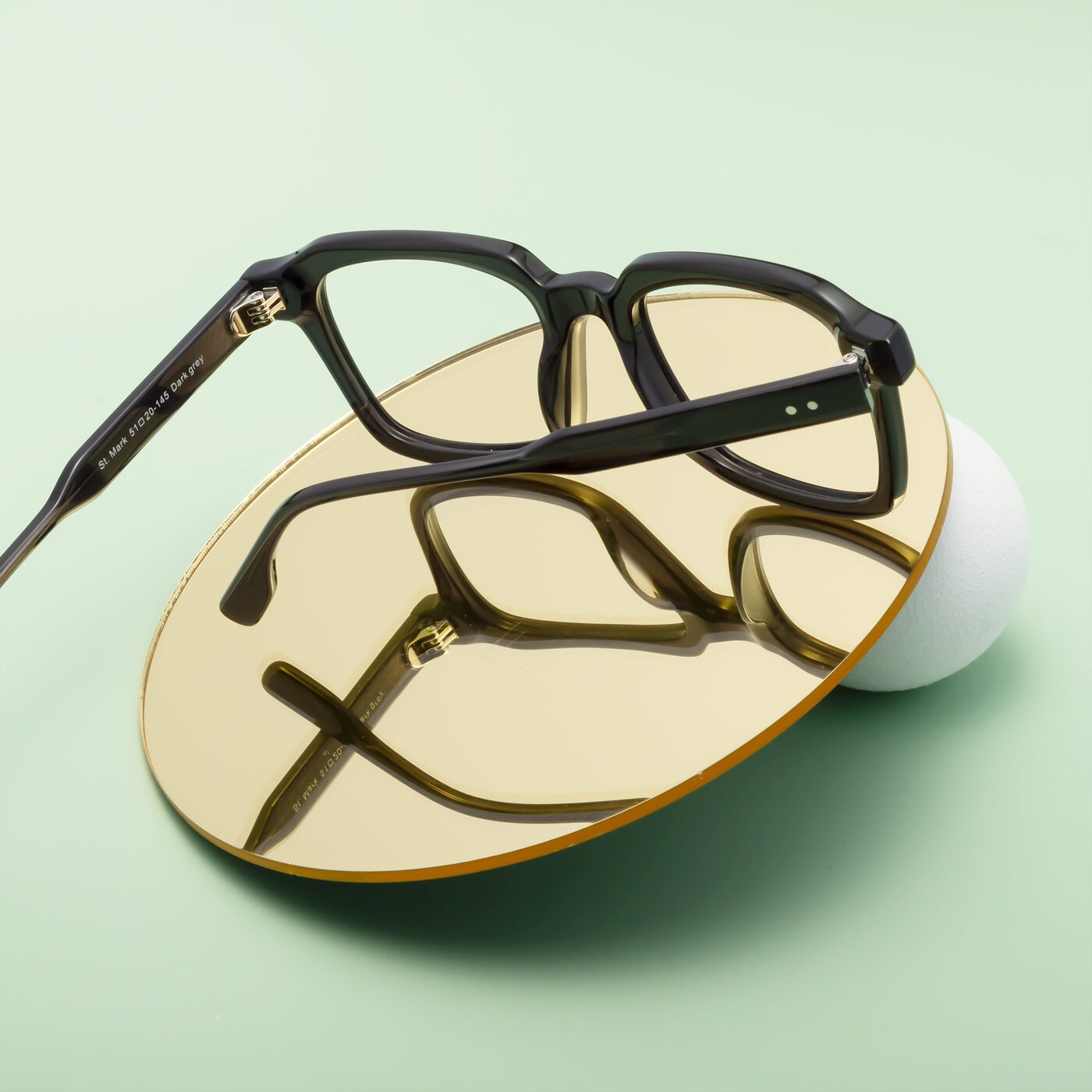 Dark Gray Bifocal & Progressive Acetate Square Eyeglasses - St. Mark