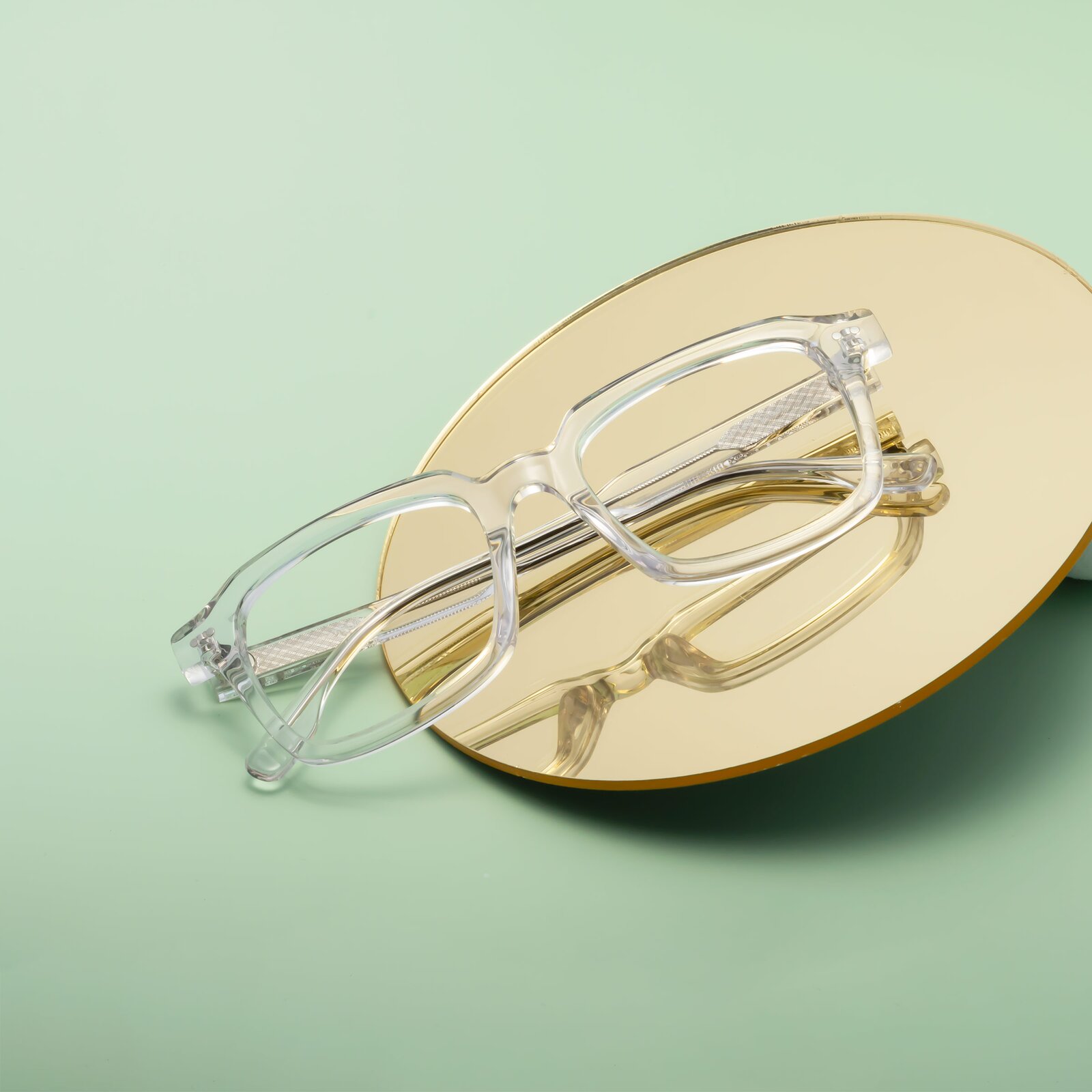 Clear Bifocal & Progressive Acetate Square Eyeglasses - St. Mark