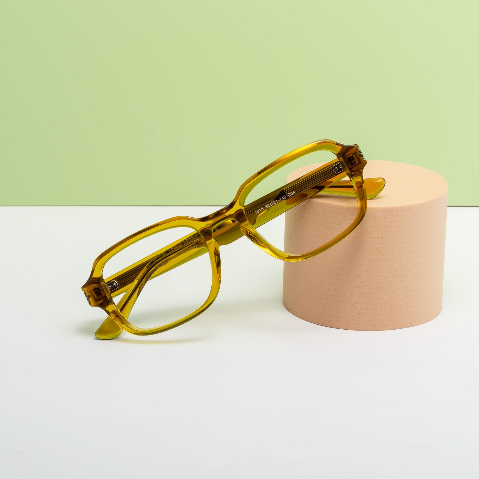 Amber Hipster Acetate Rectangle Eyeglasses - Infinite