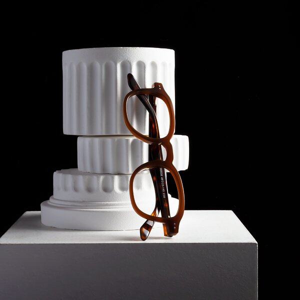 Brown/Tortoise Keyhole Bridge Retro-Vintage Square Blue Light Glasses ...