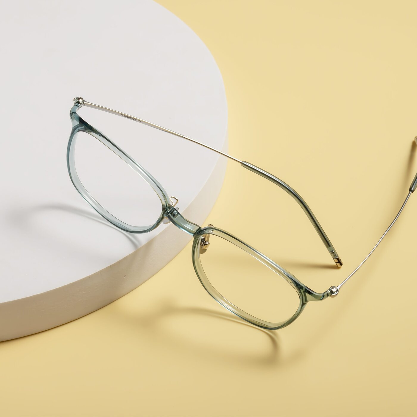 Teal Oversized TR90 Square Eyeglasses - Manlius