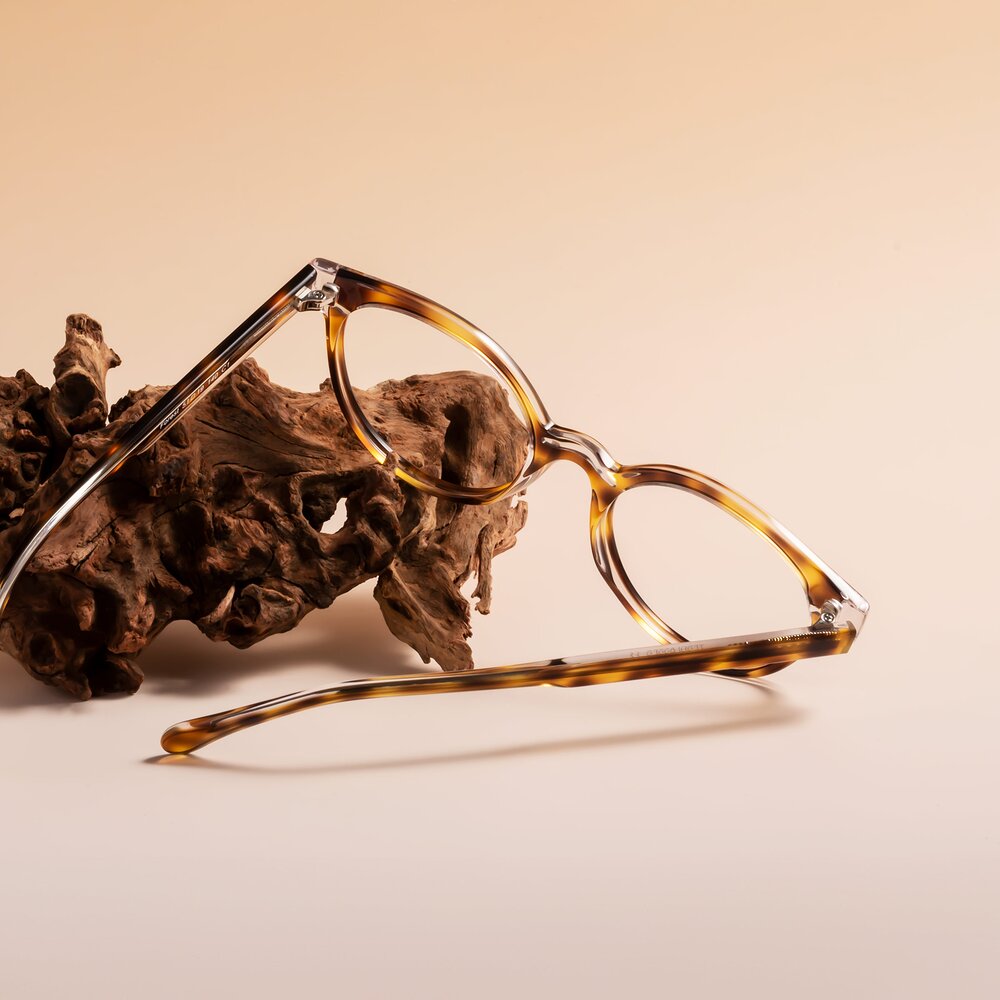 Brown Tortoise Hipster Acetate Cat-Eye Eyeglasses - Forest