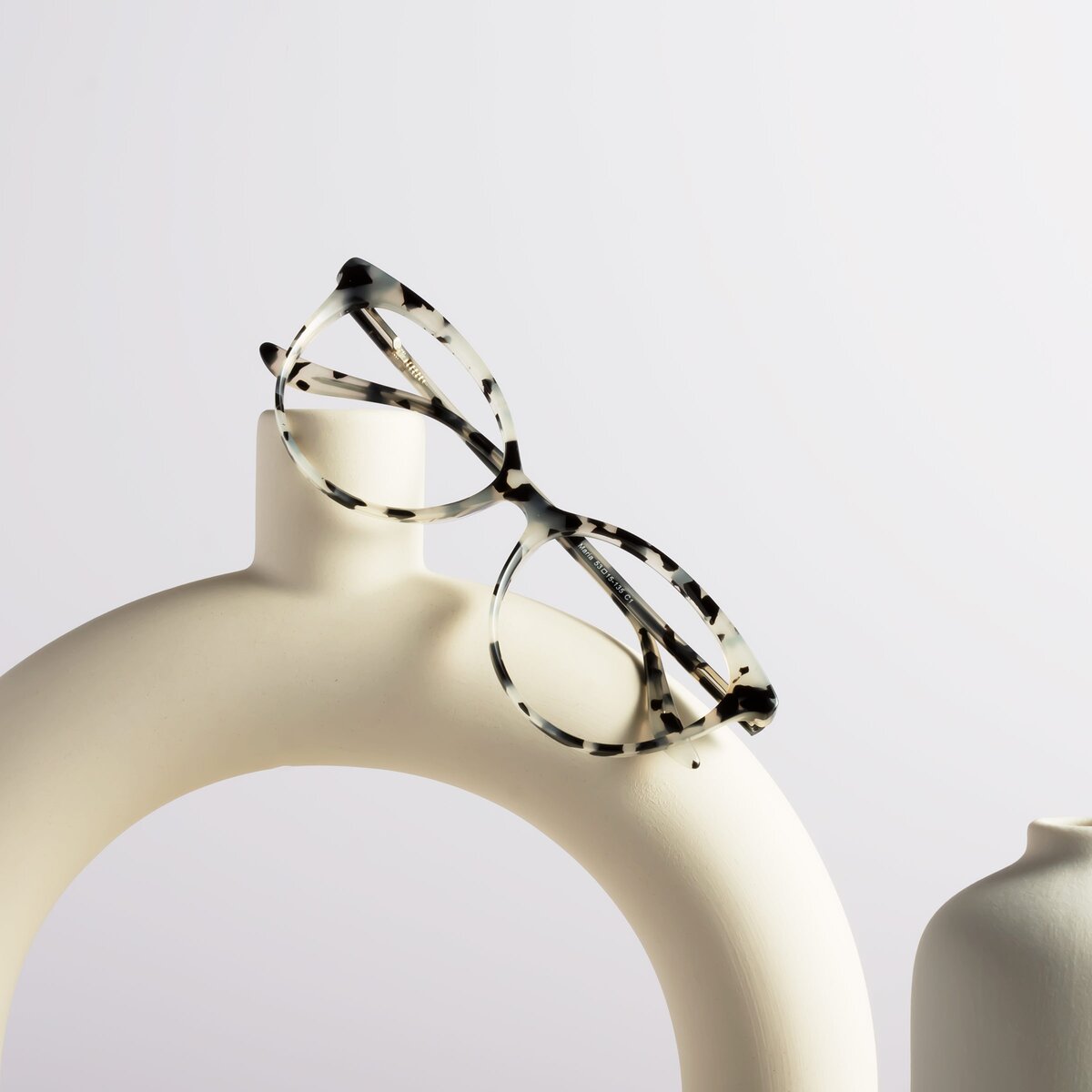 Ivory Tortoise Classic Lightweight Cat-Eye Eyeglasses - Maria
