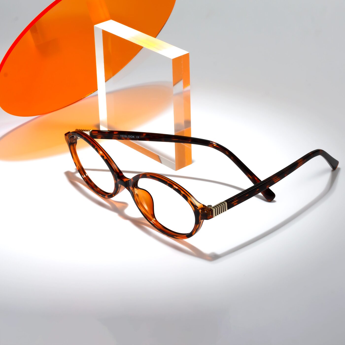 Tortoise Hipster TR90 Oval Eyeglasses - Ubell