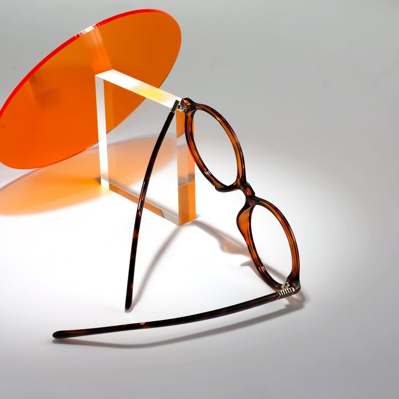 Tortoise Hipster TR90 Oval Eyeglasses - Ubell
